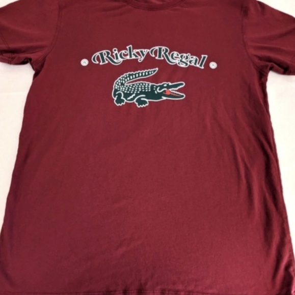 Lacoste | Shirts | Lacoste X Ricky Regal Bruno Mars Maroon Tee Small ...